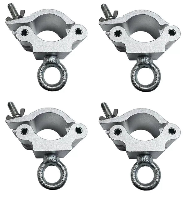 Four (4) Heavy Duty 2" Aluminum Truss clamp with eye bolt ring – cedarslink