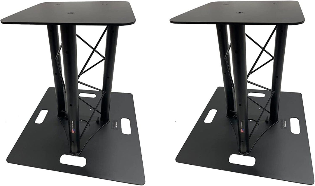 Light Truss Two (2) Totem 2m 6.56ft Aluminum Square Truss Tower Base ...