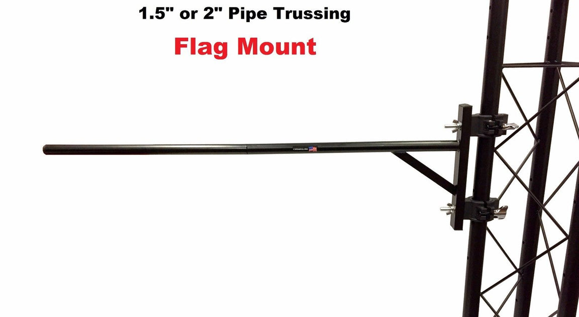LK-FLAG Trussing Truss Flag Banner Mounting System 1.5" or 2" Pipe For ...